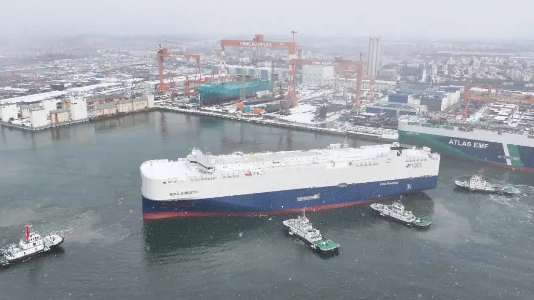 中集来福士建造的汽车运输船“NOCC ADRIATIC”号交付_行业资讯_第一工程机械网